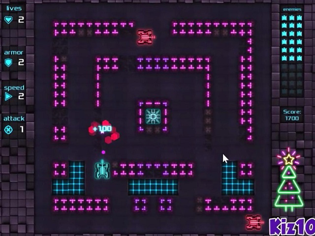 Neon Battle Tank | Pomu.jp