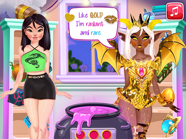 Princess Dragon Transformation | Pomu.jp